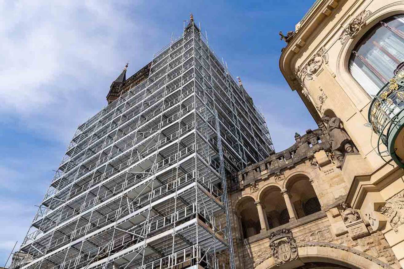Powder Gate (Prašná brána) restoration in Prague, Czech Republic Haki