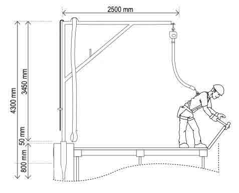 Alsipercha Body - Steel Fall Arrest System Haki
