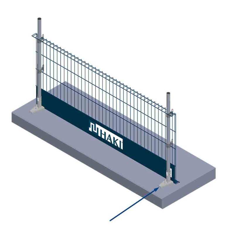 Edge Protection Foot - Barrier System component Haki